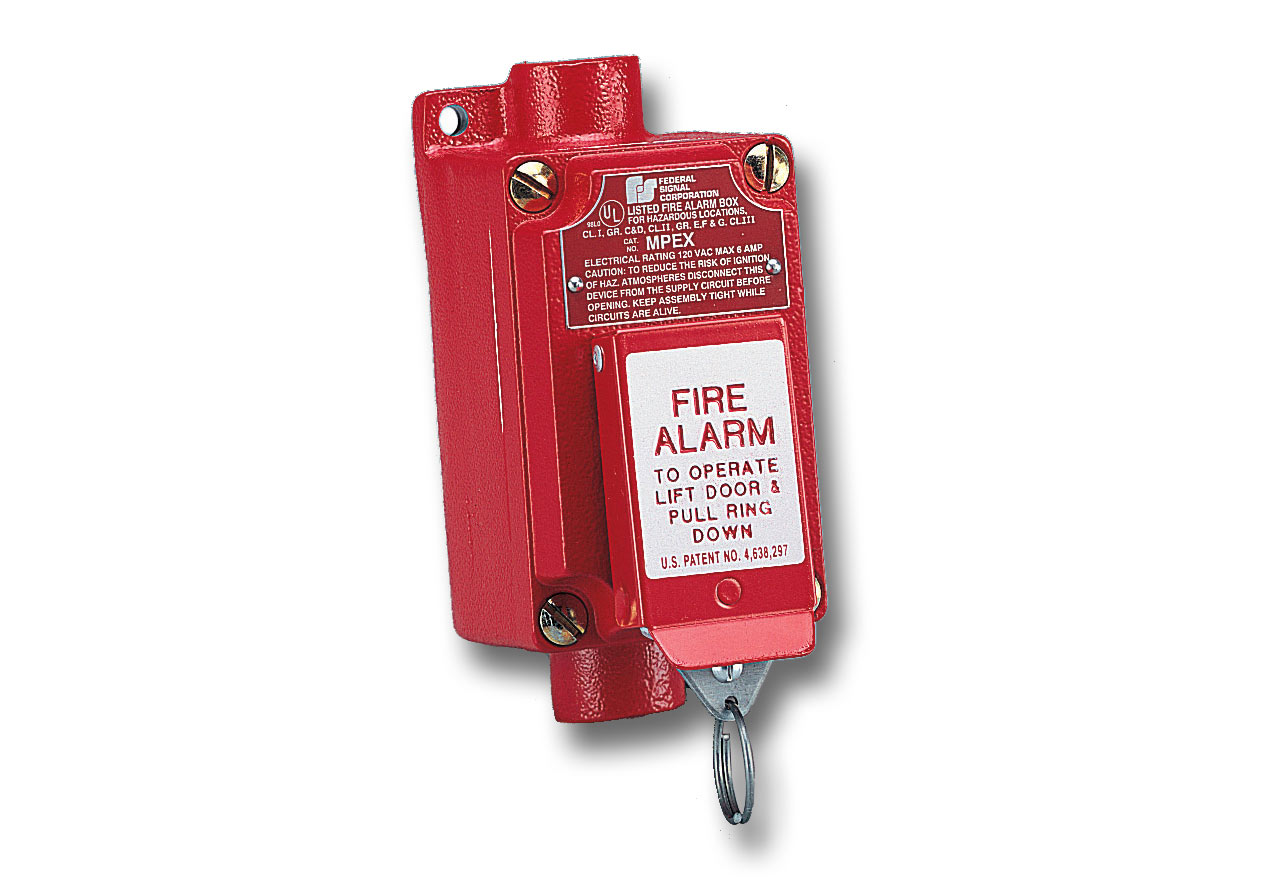 Fire Alarm Pull Station - MPEX Explosion-Proof | Federal Signal